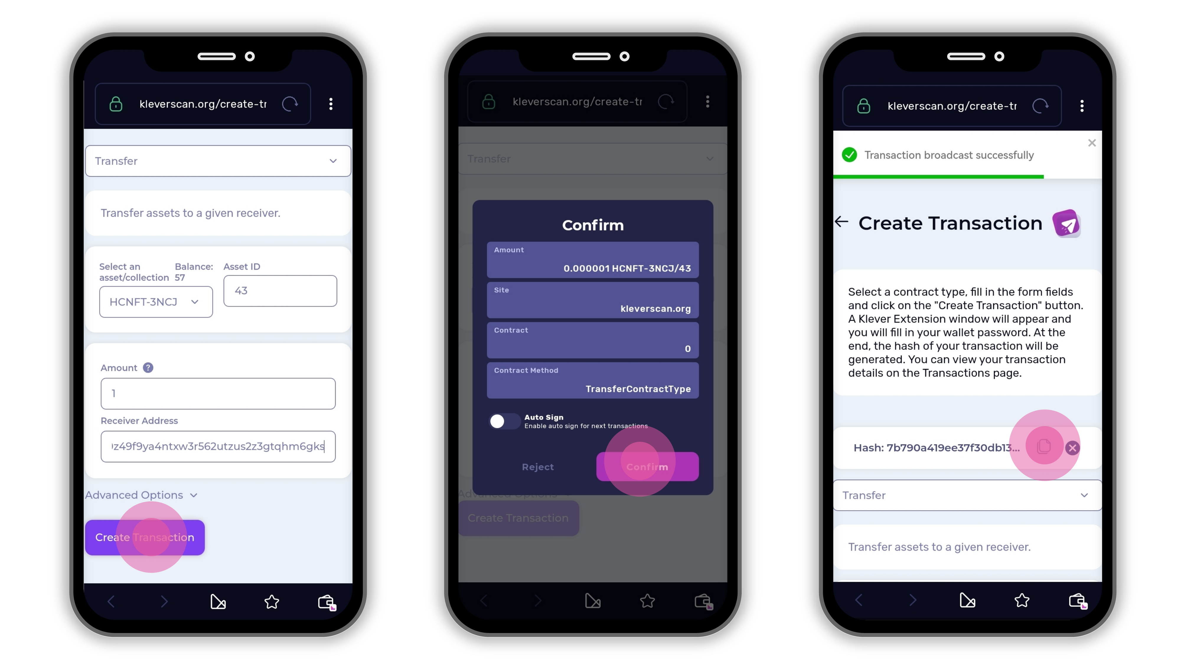 How to send NFT through Klever Explorer inside K5 Wallet – Klever Support
