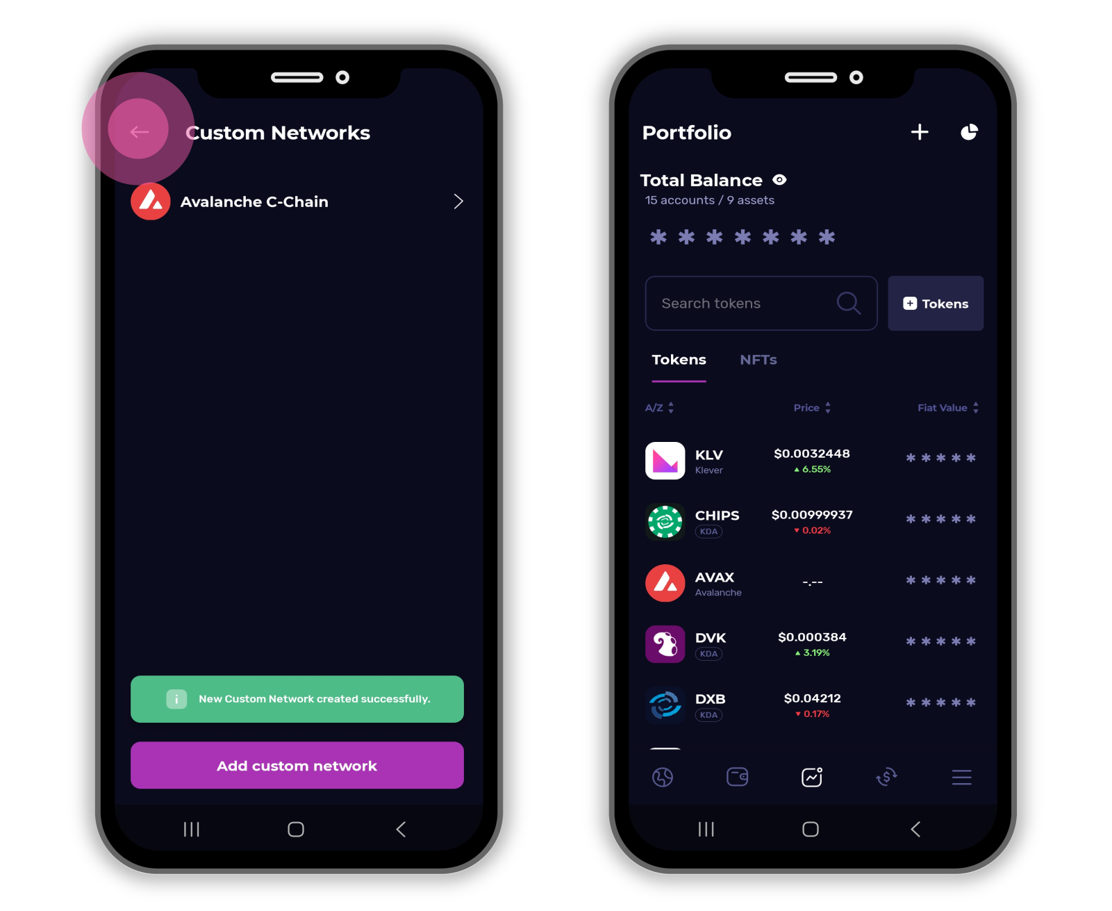 How To Add A Custom Network To Klever Wallet Klever Support