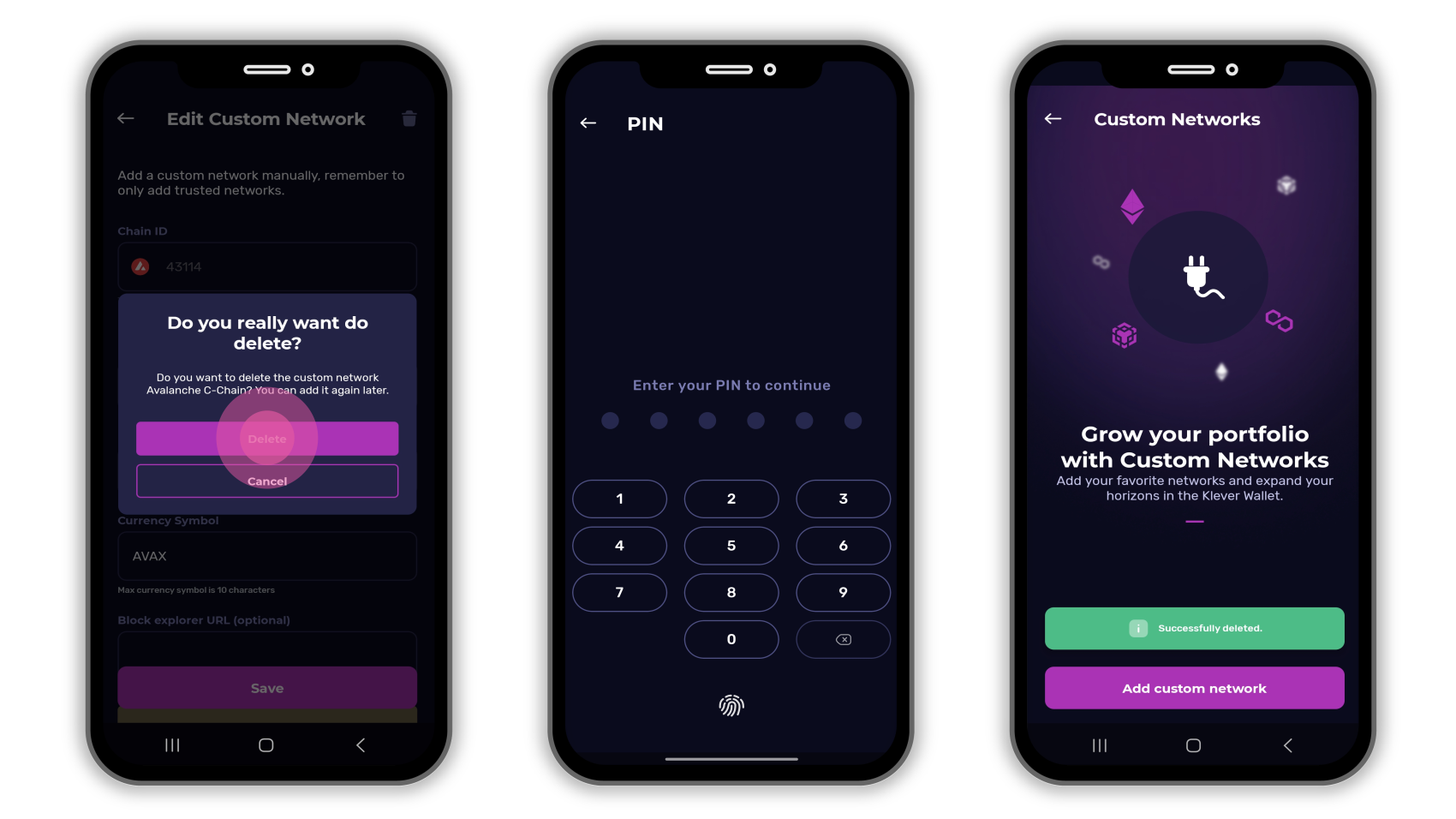 How To Add A Custom Network To Klever Wallet Klever Support