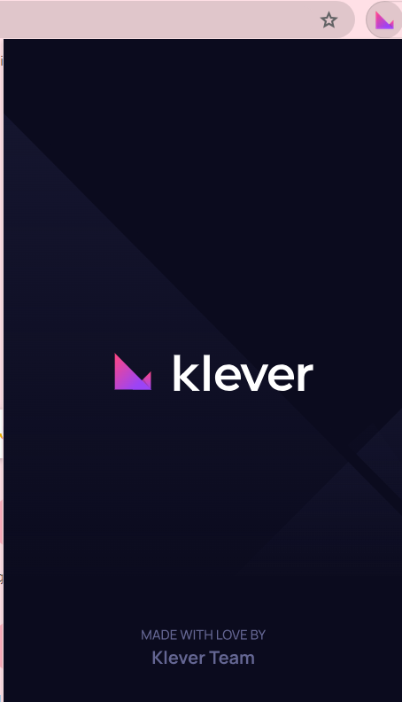 How to create a new wallet on Klever Extension – Klever Support