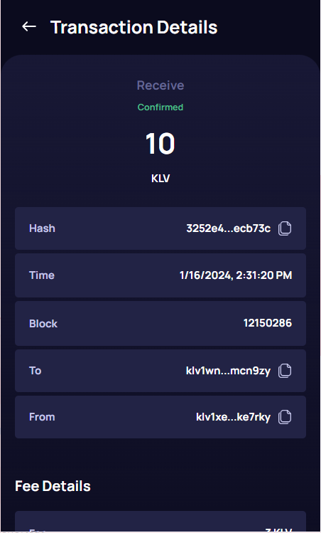 How to copy your transaction hash (TxID) on Klever Extension – Klever Support